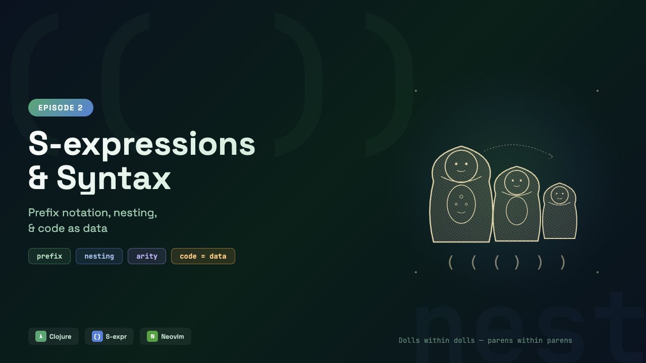 Clojure S-Expressions & Syntax — The One Rule You Need | Ep 2