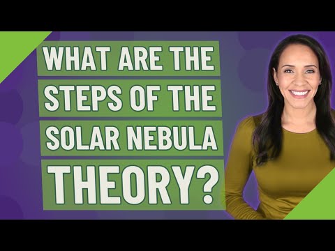 What are the steps of the solar nebula theory?
