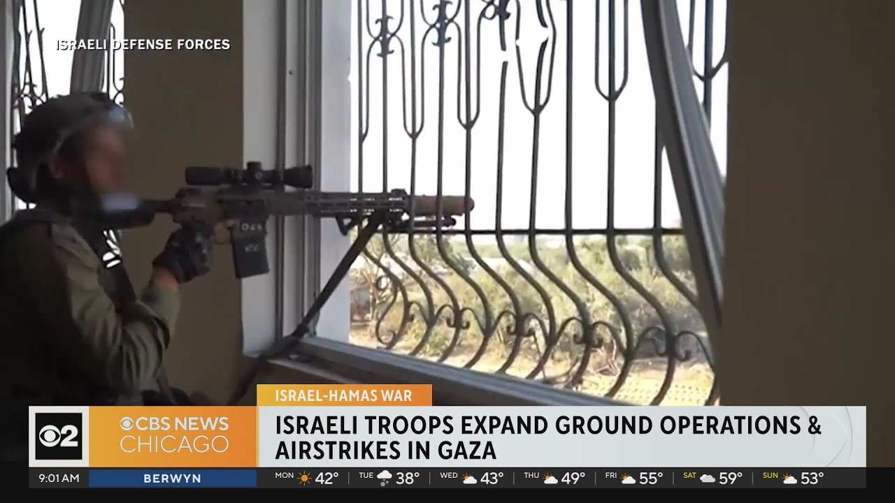 Israeli troops expand ground operations & airstrikes in Gaza