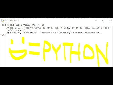 IDLE Shell (3.10.5) (64-bit) - Python Tutorial!