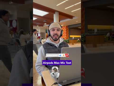 Airpods Max Mic Test Vs Loud Food Court | Noise Canceling Mic Test