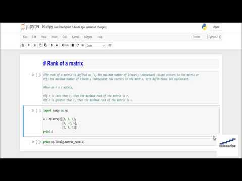 How to find rank of a matrix in Numpy