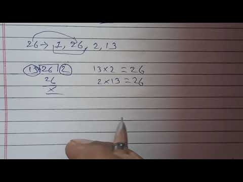 factors of 26