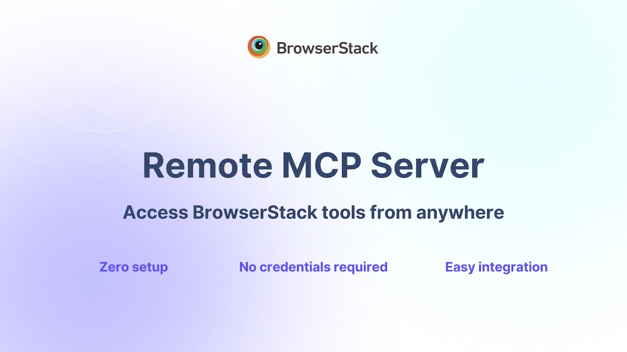 Introducing BrowserStack Remote MCP Server | Zero Setup, Simplified Testing