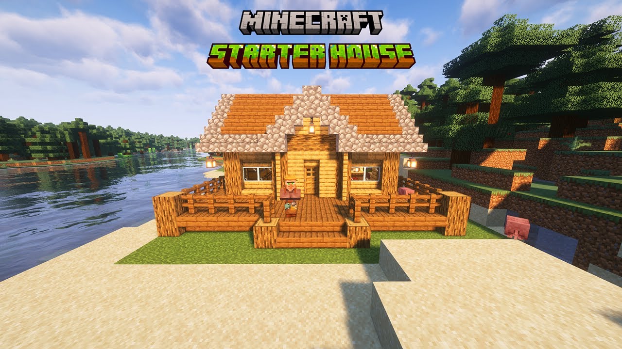 How to Build a Simple Starter House in Minecraft - Easy Tutorial