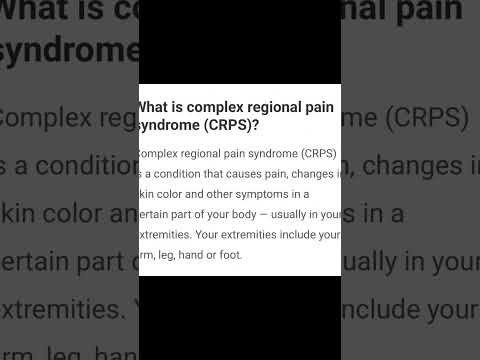 What is it? #foryou #facts #crpsawareness #crps #relatable #learnmore