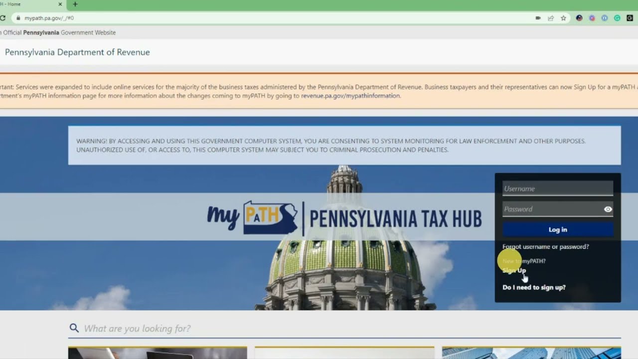 Signing up for MyPath to Pay PA Sales Tax a Step-by-Step Guide - ENGAGE CPAs