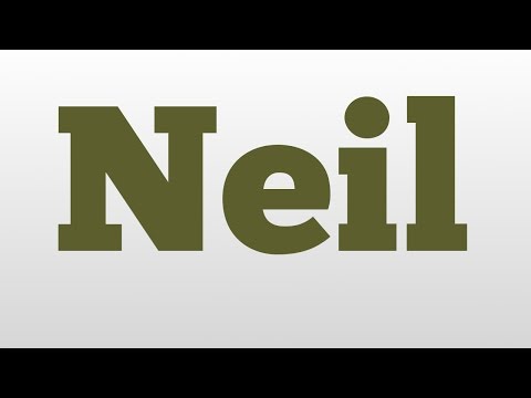 Neil meaning and pronunciation