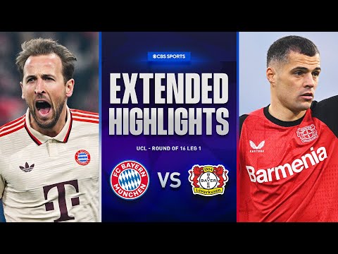 Bayern vs. Bayer Leverkusen: Extended Highlights | UCL Round of 16 Leg 1 | CBS Sports Golazo