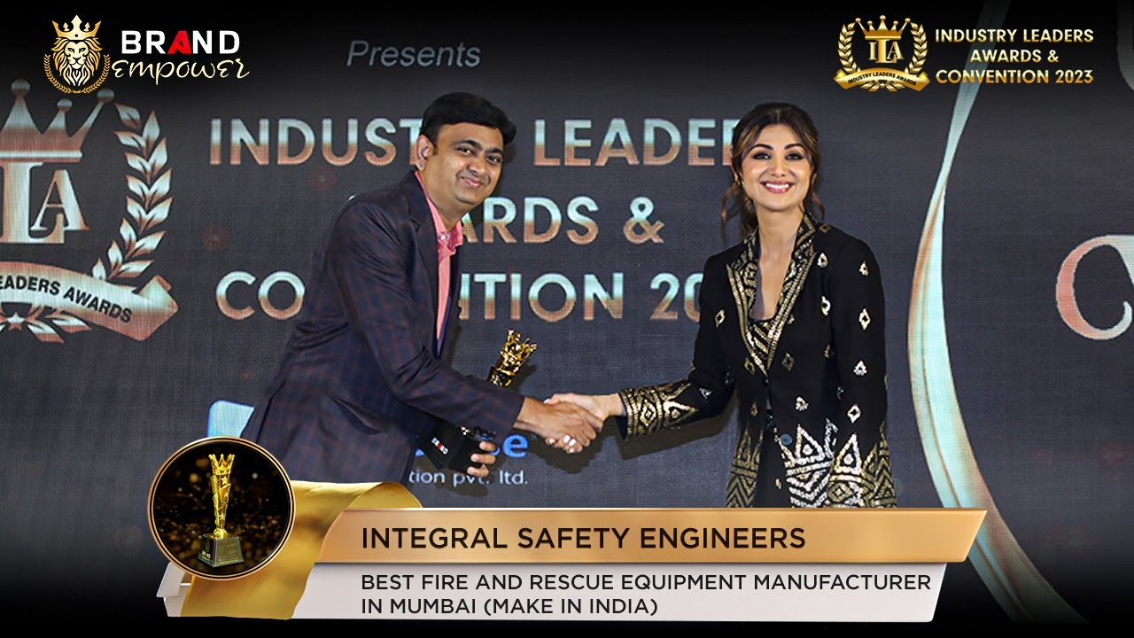 Integral Safety Engineers won Best Fire and Rescue Equipment Manufacturer in Mumbai at ILA 2023 #ila
