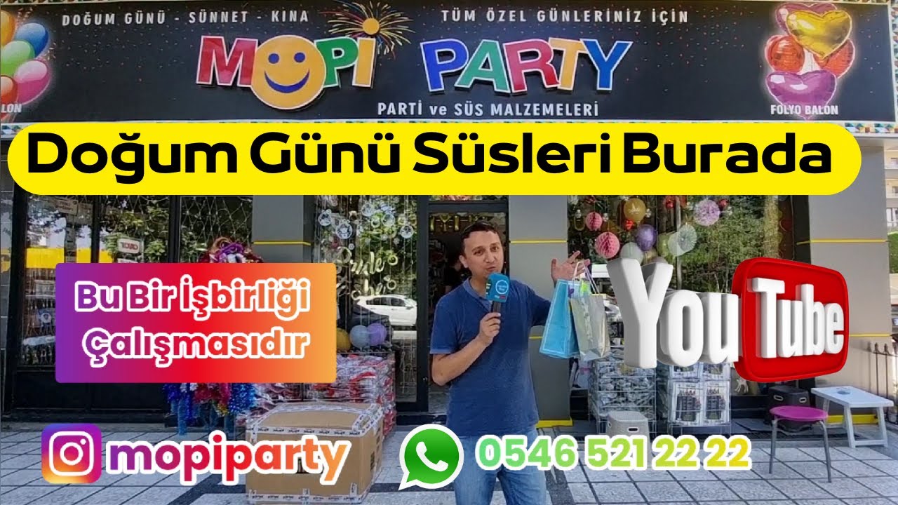 ⭐️En Güzel Doğum Günü Süslemeleri ve Parti Malzemeleri Burada (VLOG) 🟢Mopi Party ⭐️Happy Birthday