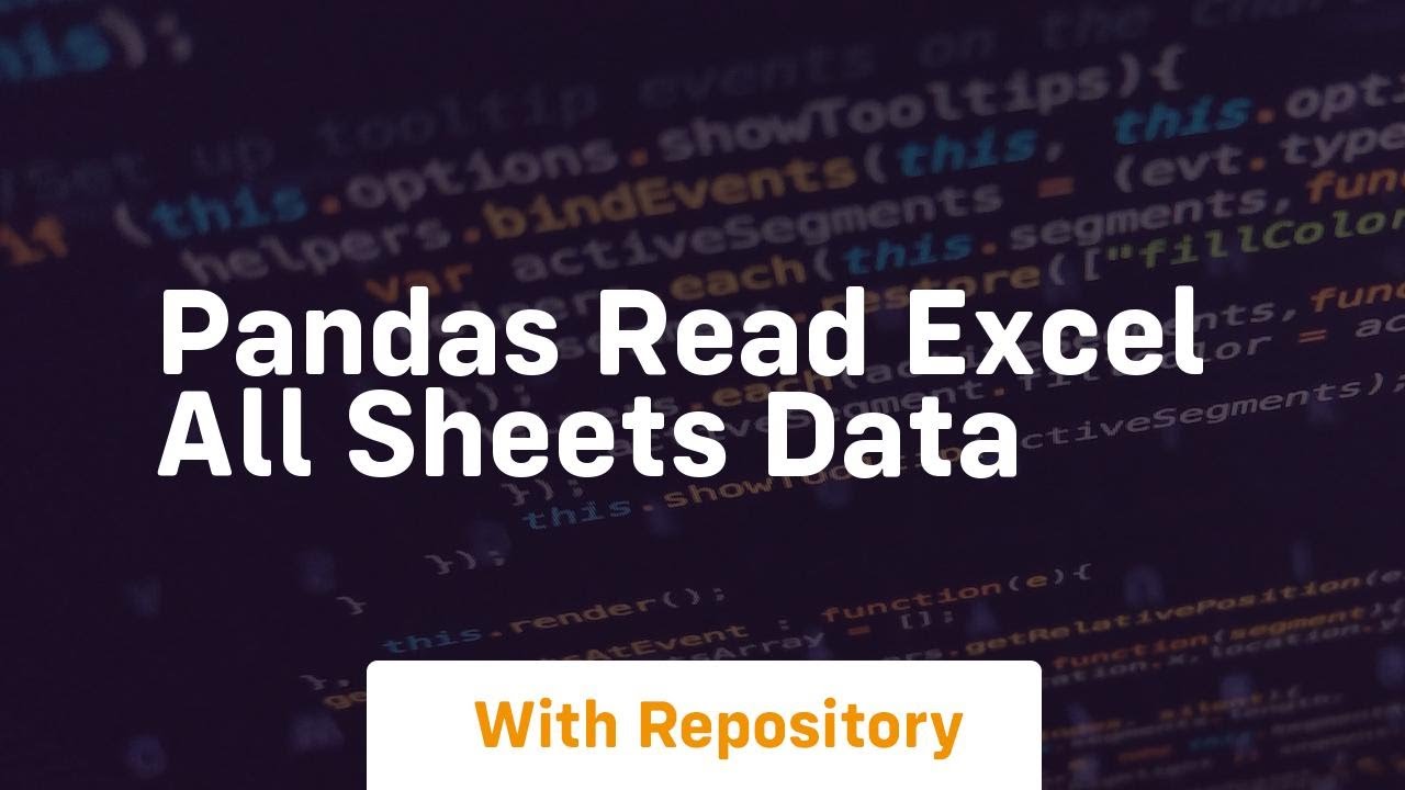 Pandas read excel all sheets data