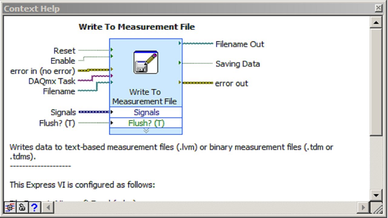 LabVIEW Certification Lessons - Context Help Window