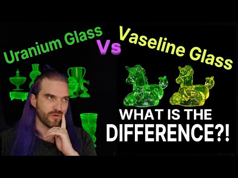 Uranium Glass versus Vaseline Glass - What is the difference? Glass in the Dark