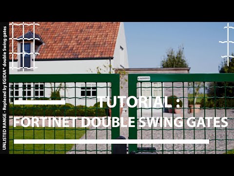 How to install Fortinet double swing gates | Betafence