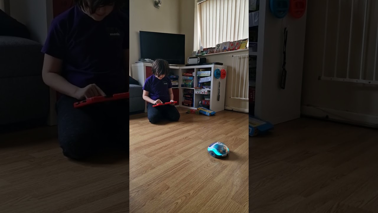 P plays with Loti-Bot