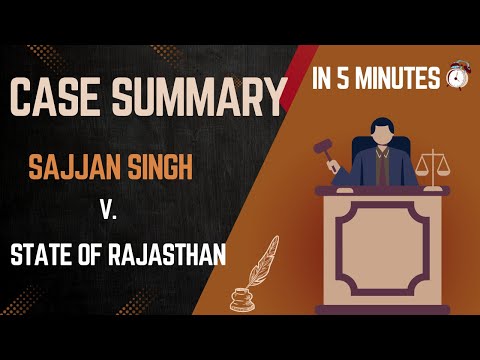 Sajjan Singh v. State of Rajasthan Case Explained | Article 368 & Fundamental Rights Clash! #law