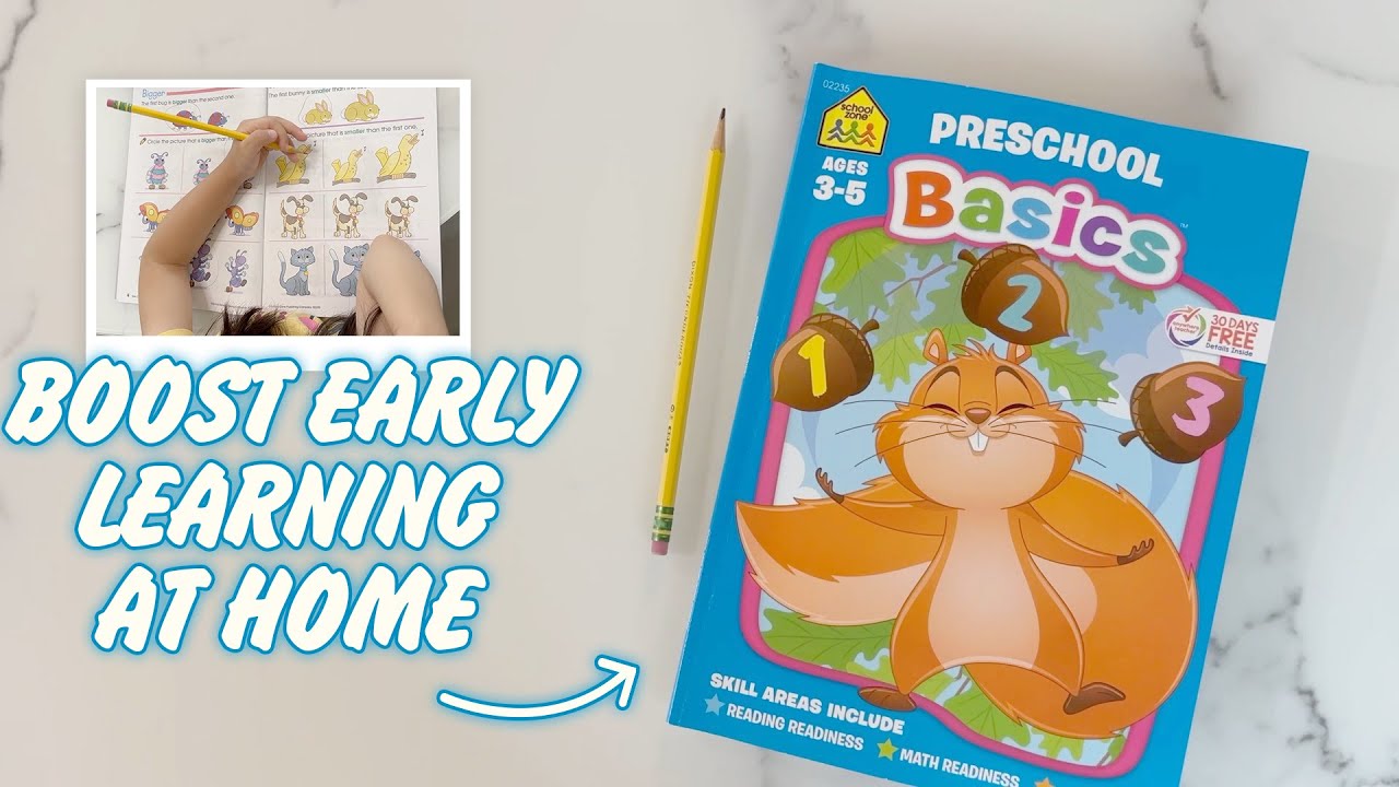 Preschool Basics Workbook Review | Perfect for Ages 3-5 | School Zone Learning Fun