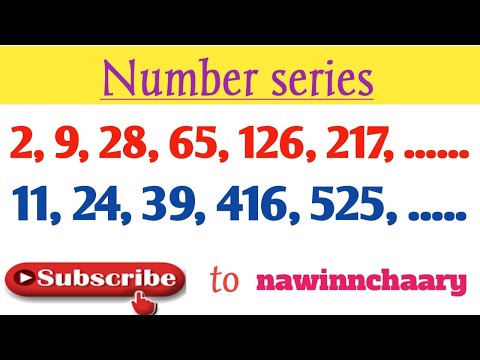 Number series || series || continuation of number series