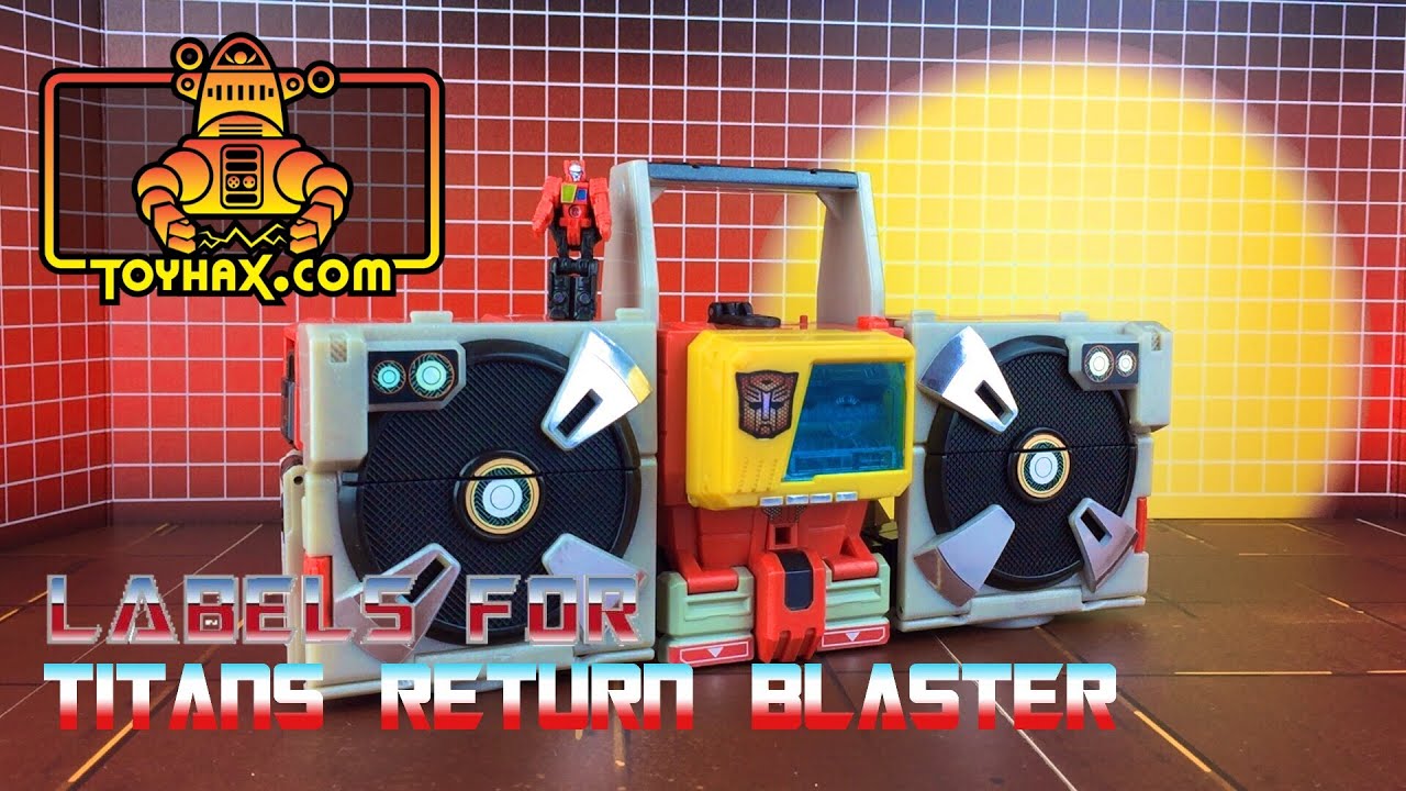 Labels for Titans Return Blaster