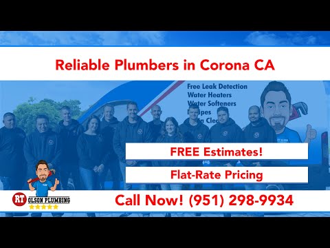 Top Rated Plumber in Corona CA - RT Olson Plumbing
