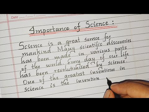Importance of science-Essay Writing || neat and clean handwriting @MASTERHANDWRITING