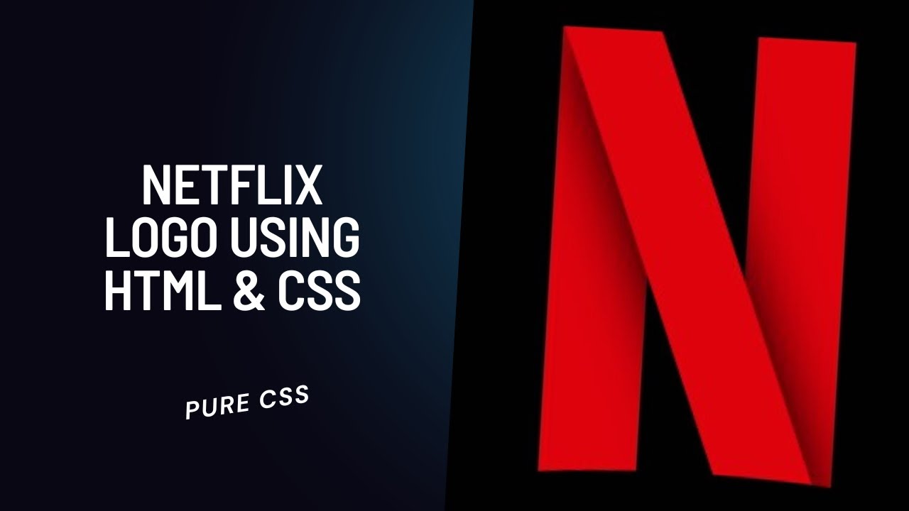 Netflix Logo using HTML & CSS | Pure CSS Logo | Coder Abhijit
