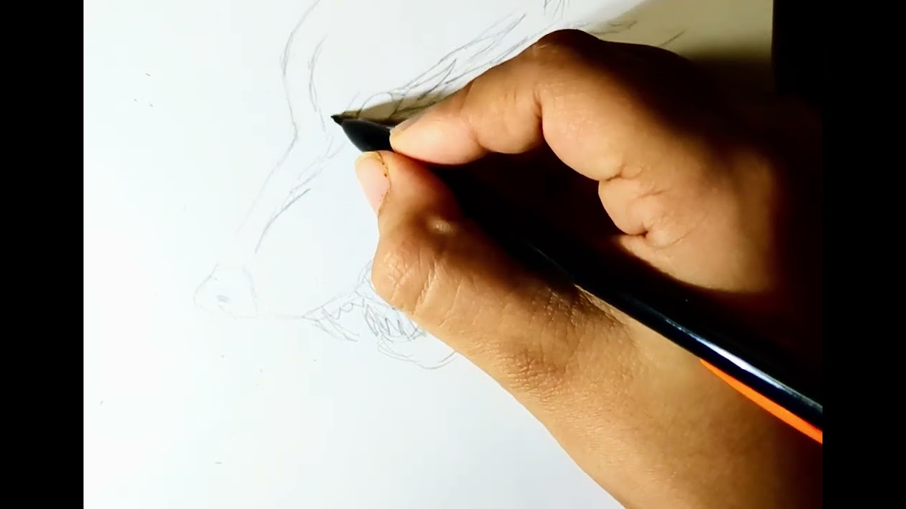How to draw a Fire Wolf