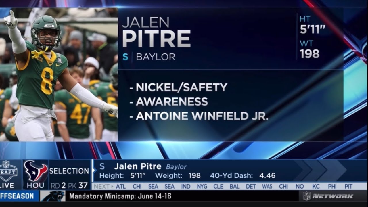 Texans Pick Jalen Pitre With The 37th Pick | 2022 NFL Draft