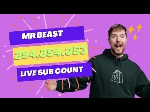 MR BEAST LIVE SUBSCRIBER COUNT l @MrBeast