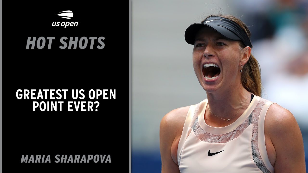 Maria Sharapova Hits 2 Left-Handed Forehands in Unbelievable Rally!