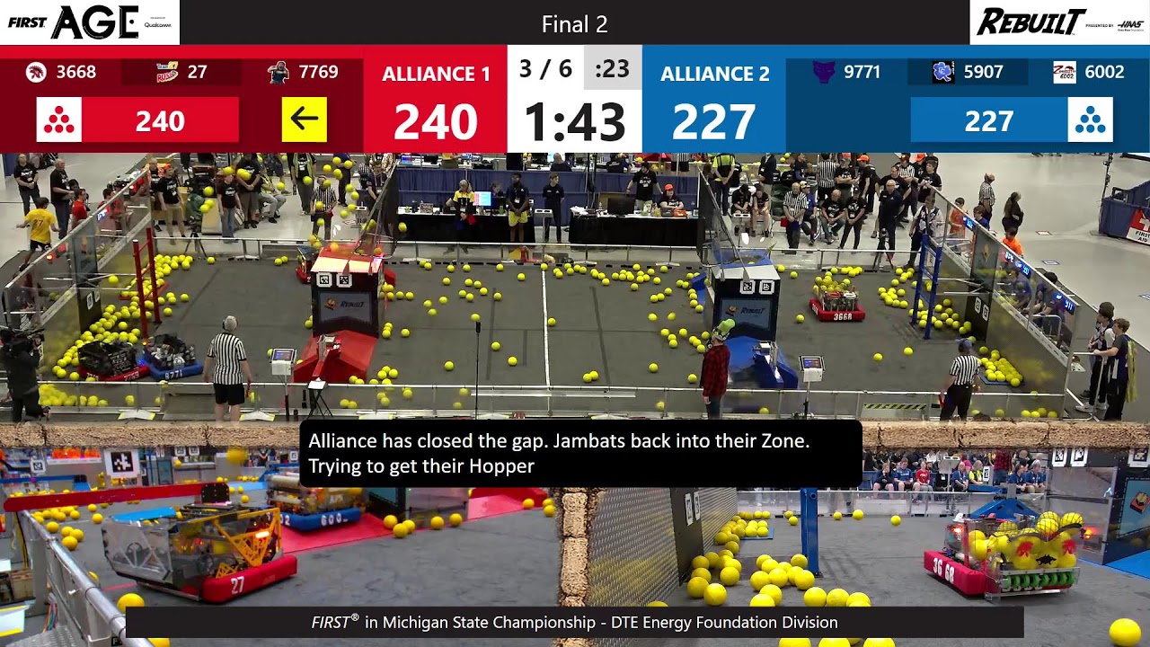 2026 FIRST in Michigan State Championship - DTE Energy Foundation Division - Day 3