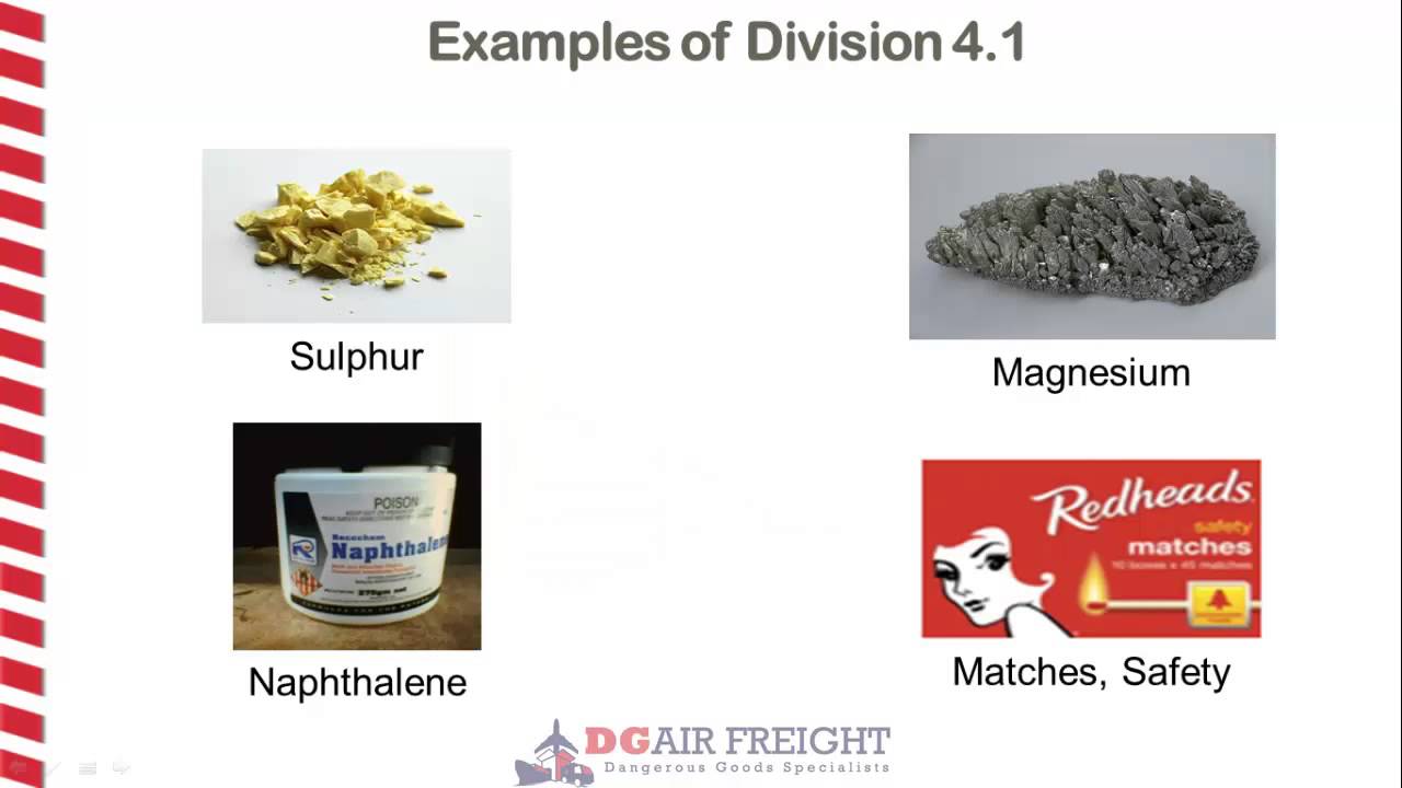 Dangerous Goods Class 4