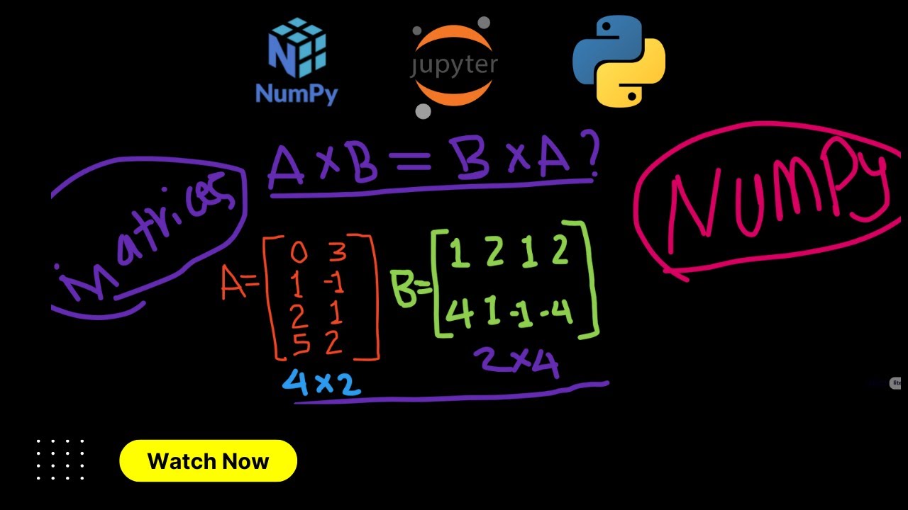 Data Manipulation with Numpy: How to Find Matrices in Python | Dot Product/Scalar Multiplication