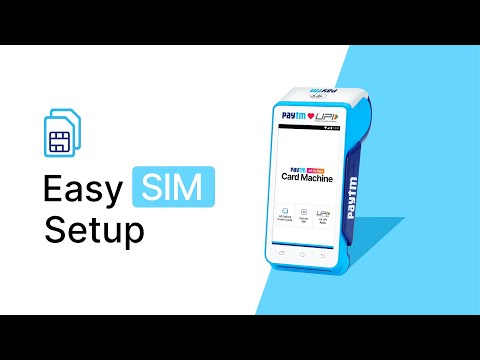 How to Insert SIM Card in the A910 Paytm Card Machine