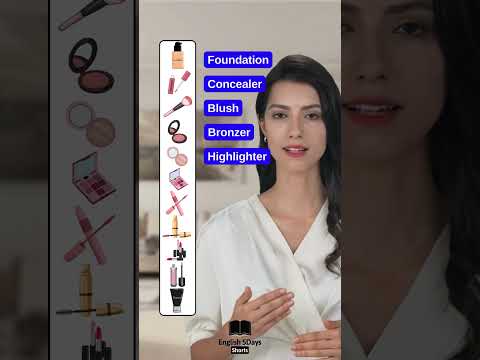 Makeup products names in English vocabulary