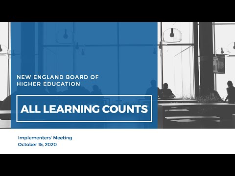 All Learning Counts   Implementers' Meeting 10 15 2020