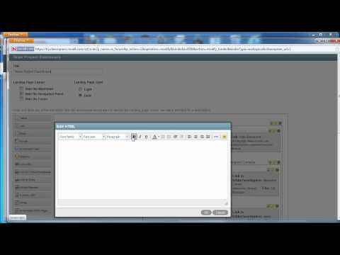 Using HTML directly in the landing page in Vibe OnPrem