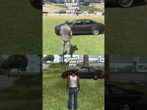 Breaking Car Glass & Hood with a Bat - Gta 5 vs San Andreas