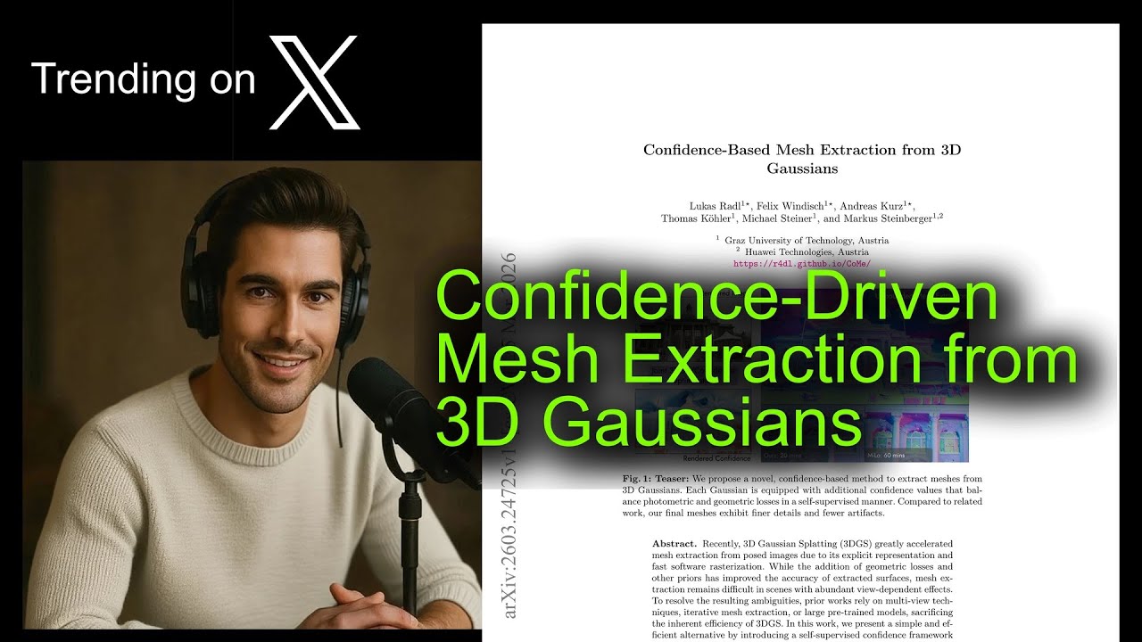 Confidence-Driven Mesh Extraction from 3D Gaussians