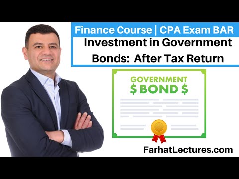 Investment in Government Bonds:  After Tax Return | Finance Course