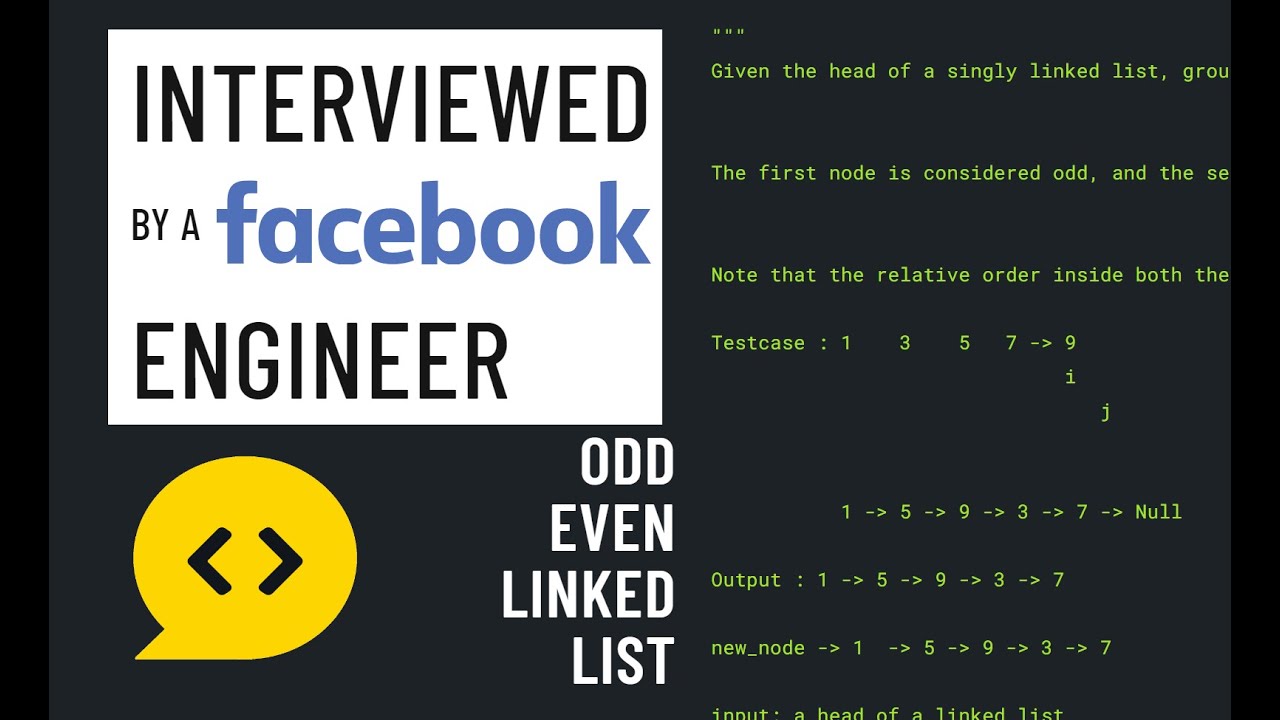 Odd Even Linked List: Python Interview