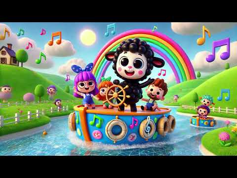 ⛵🐑 Baa Baa’s Boat Song 🌊🎶 | Sailing Adventure for Kids | Nursery Rhymes & Kids Songs