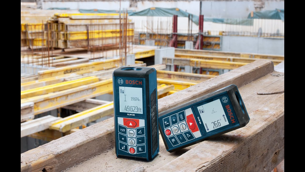 Bosch Blue Professional Measuring Tools - GLM 80 Rangefinder (up to 80 meters) + Angle Measurer