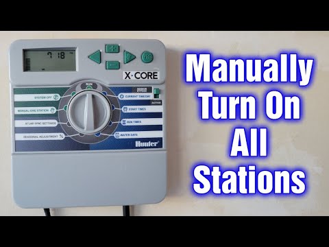 Hunter X-CORE Manually Run All Stations