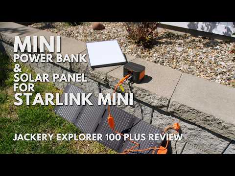 My Favorite "Mini" Power Bank & Solar Panel For The Starlink Mini | Jackery Explorer 100 Plus Review