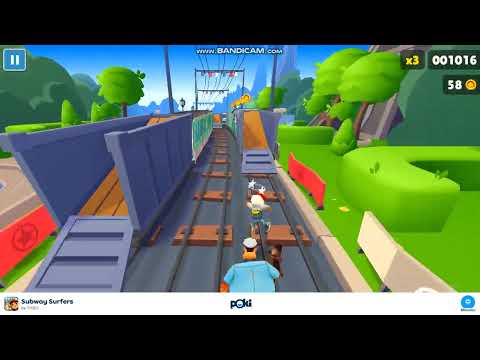 Playing Subway Surfers on Poki(31/7/2024)