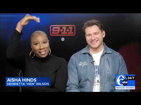 Oliver Stark and Aisha Hinds on ABC6 WPVI-TV