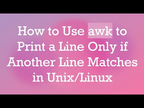How to Use awk to Print a Line Only if Another Line Matches in Unix/Linux