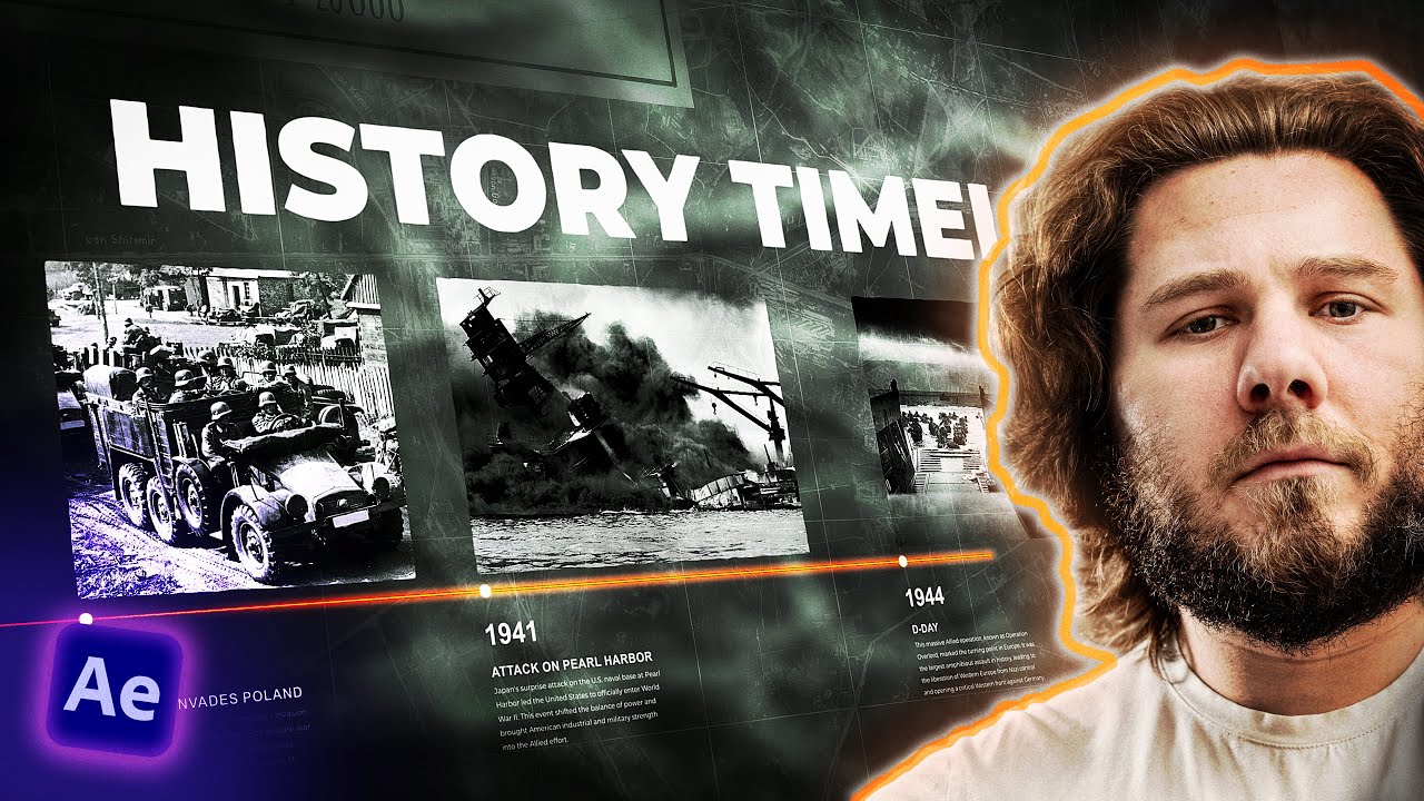 How to make a History Documentary Timeline Animation like Johnny Harris [After Effects Tutorial]